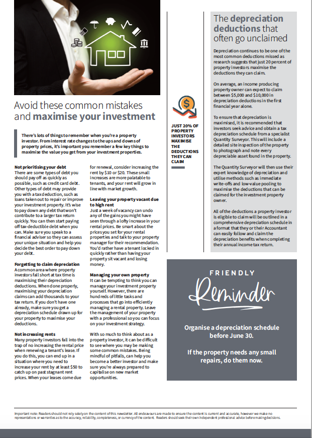 Property Management Newsletter | May 2021