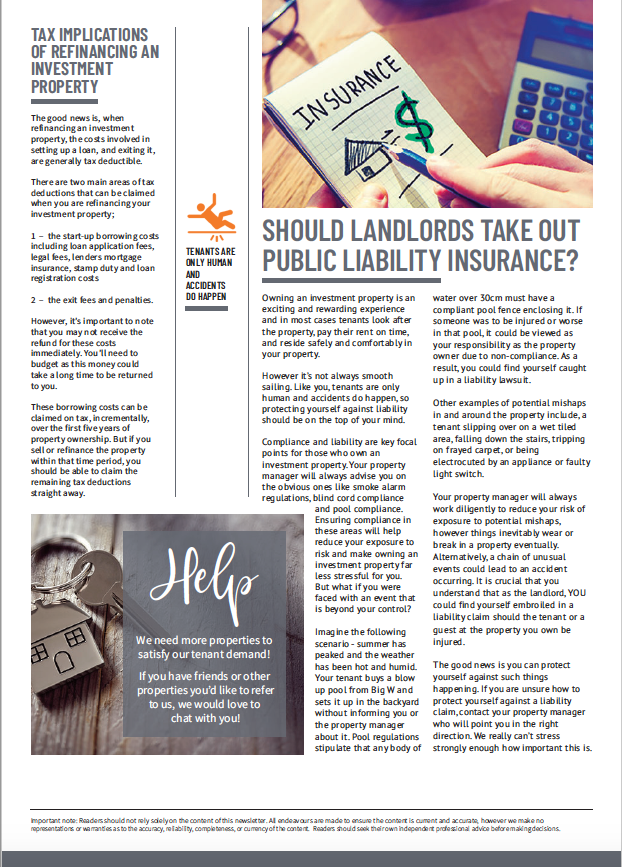 Property Management Newsletter | Apr 21