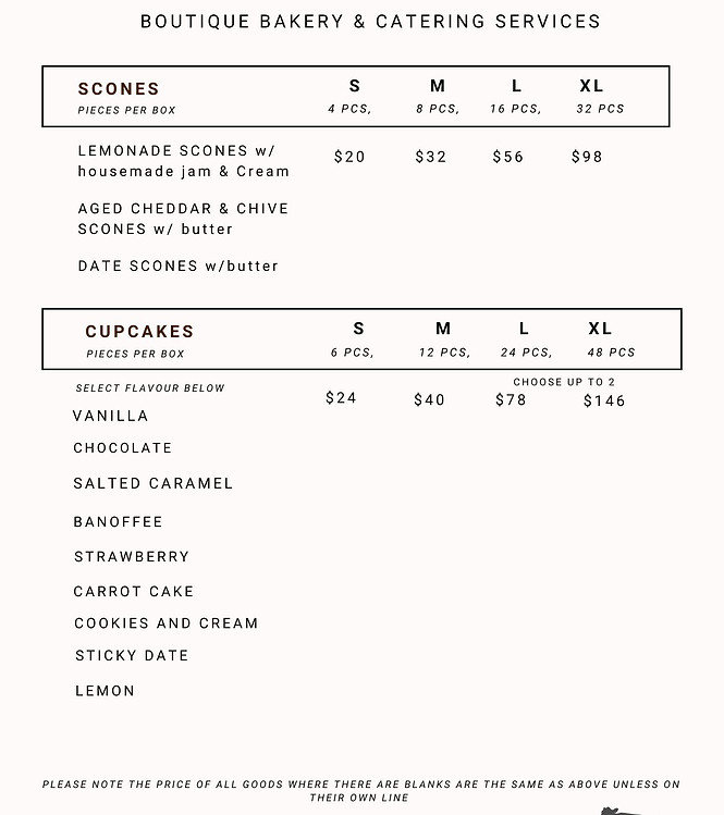 Main Catering Menu | Country Co.