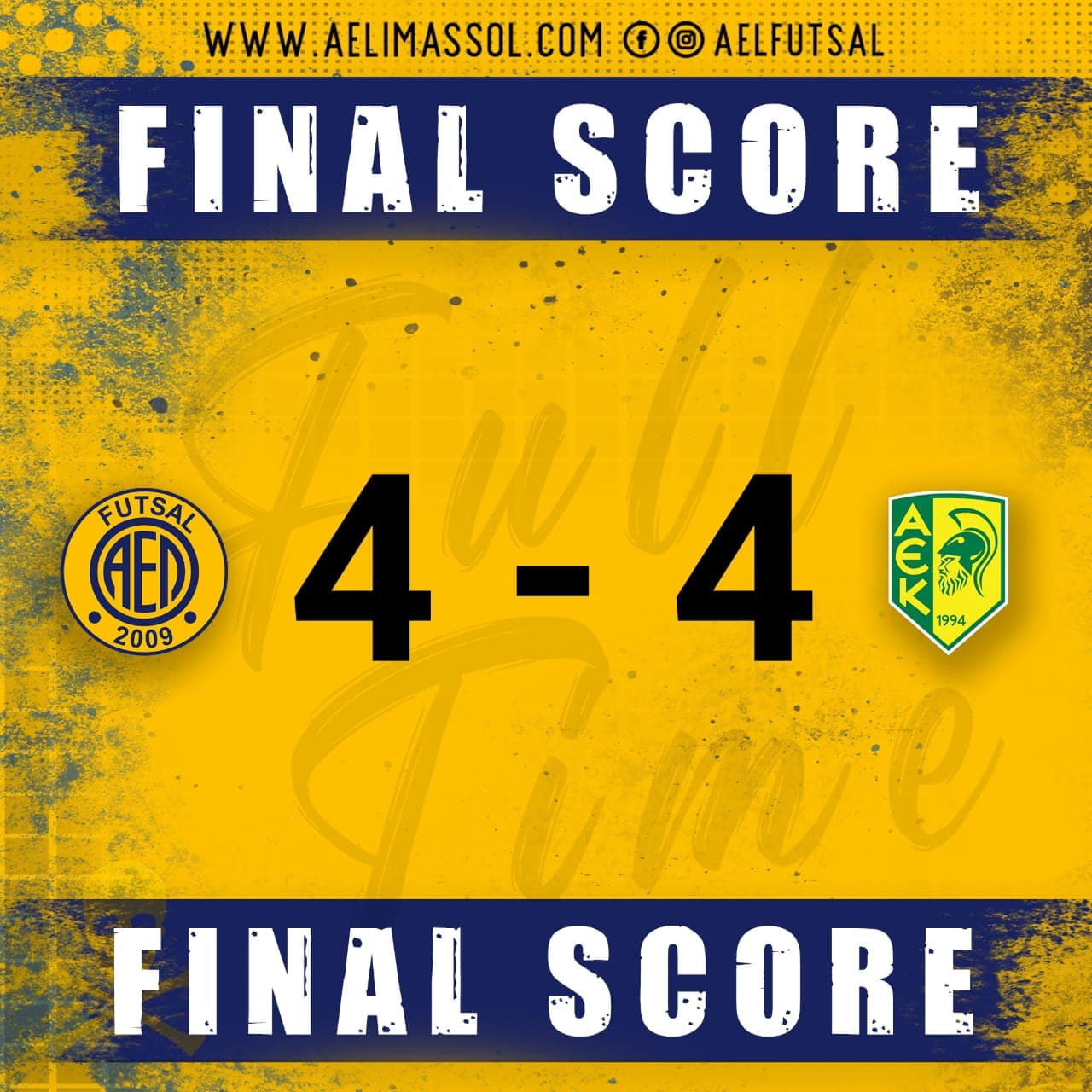 ΑΕΛ vs ΑΕΚ 4-4. Ισοφαριστήκαμε στο τέλος