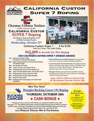 National Finals Schedule