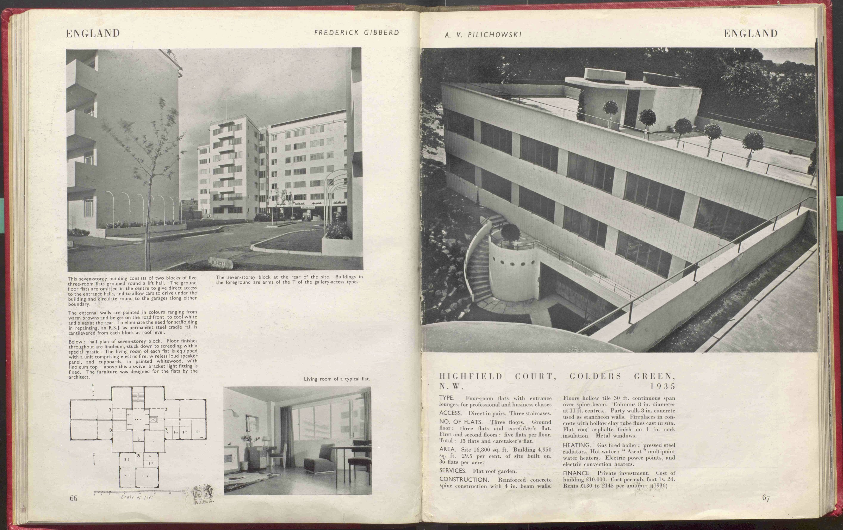 Pullman Court, SW2 architectural reviews 1936, 1937
