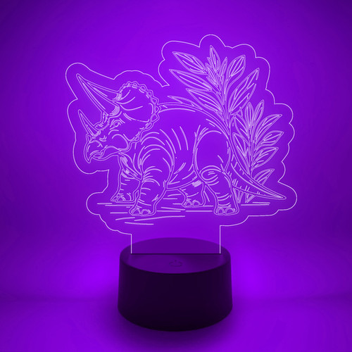 Triceratops Dinosaur LED Lamp | Fandom Laser | LED Light | Night Light