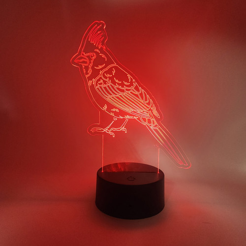 Cardinal Bird LED Lamp | Fandom Laser