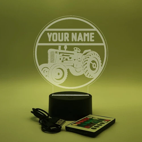 Tractor Name Sign LED Lamp | Fandom Laser
