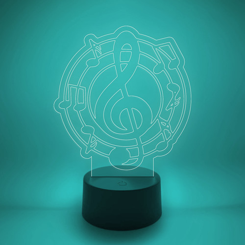 Music Lovers Treble Clef Lamp | Fandom Laser