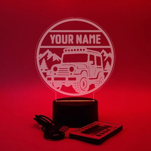 Off-Roading Name Sign LED Lamp | Fandom Laser