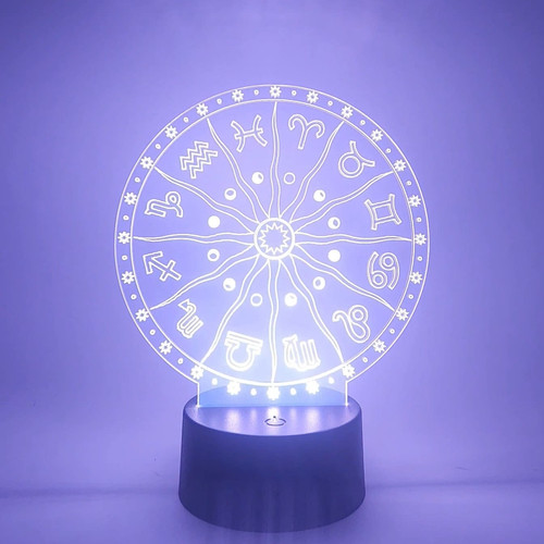 Zodiac Calendar LED Lamp | Fandom Laser | Night Light | LED LIght