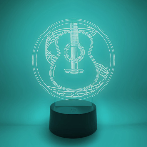 Acoustic Guitar Lamp | Fandom Laser