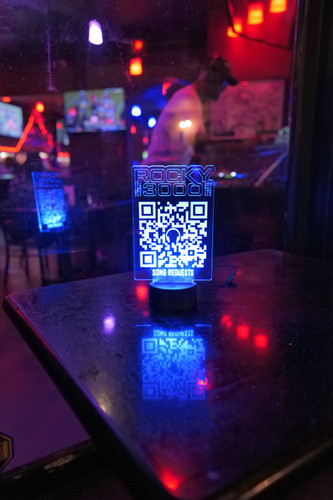 QR Code LED Table Lamp | Fandom Laser