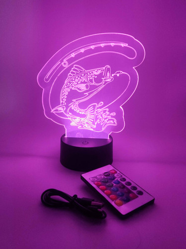 Bass Fishing LED Lamp | Fandom Laser