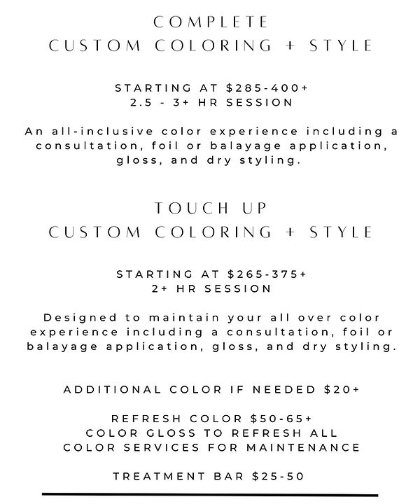 SERVICES | Cleo Salon