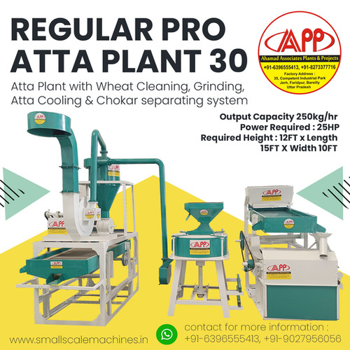 Atta chakki Plant | Regular Pro Series - RPAP 30 | Regular Pro Atta Chakki Plant | Ahamad Projects