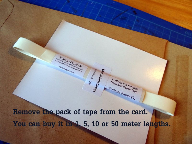 How to mend paper
