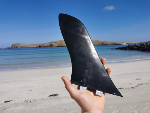 9" Stealth Bomber Hatchet FCS1 (two-tab) retro fin | Weirdo Fins