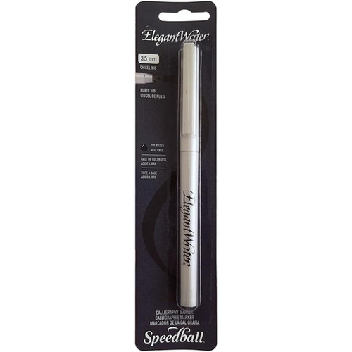 Speedball Elegant Writer Calligraphy Medium Point Marker 1.3 Black ...