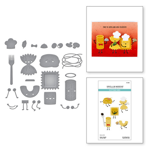 Spellbinders Pasta Friends Etched Dies from the Buon Appetito ...