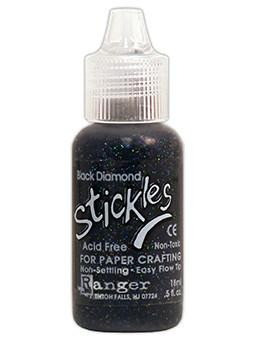 Ranger Stickles Glitter Glue Black Diamond | Scrapbook Supply
