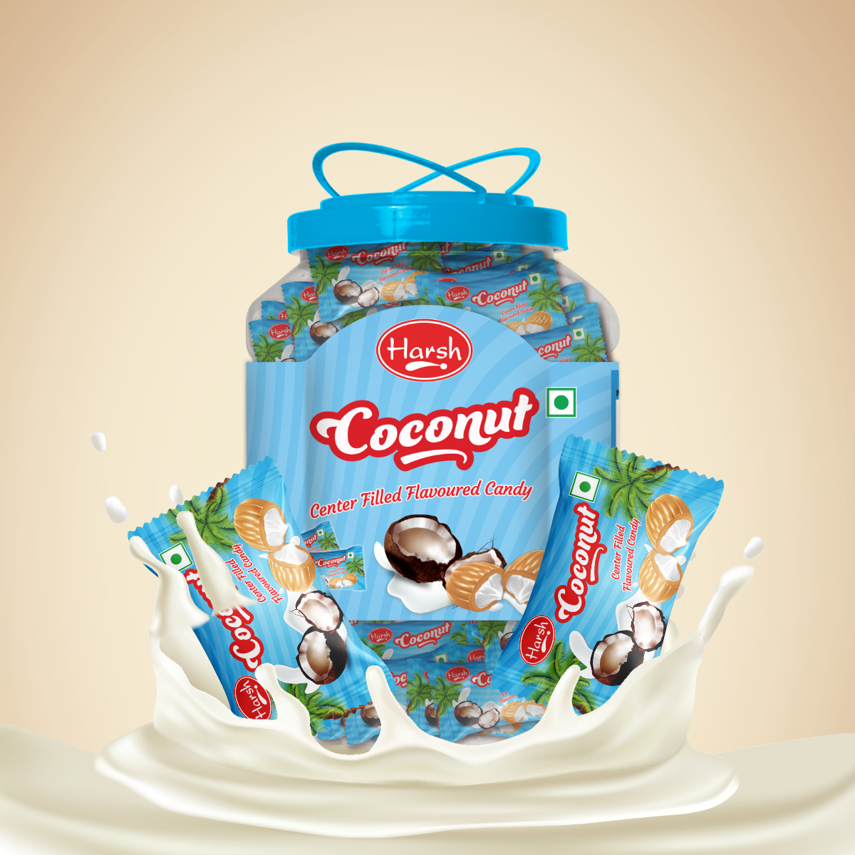 Center-filled candies