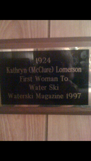 Celebrating 100 years of women who water ski, Kathryn McClure Lomerson