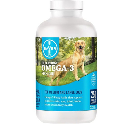 Bayer Free Form Omega 3 Fish Oil 60 Snip Tip Cabsules 30-90+lbs ...