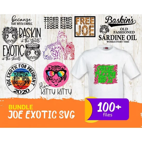 100+ Joe Exotic SVG Bundle | CRAFTYSVG.SHOP