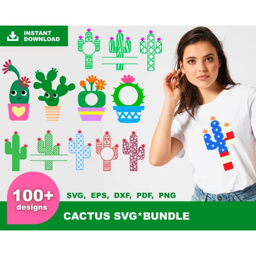 100+ Cactus SVG Bundle | CRAFTYSVG.SHOP