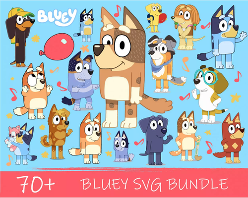 Bluey SVG Bundle 70+ | CRAFTYSVG.SHOP
