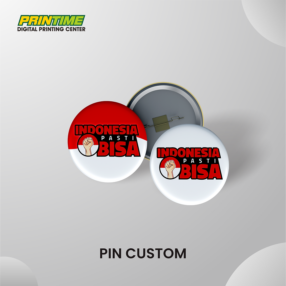 Pin Custom - Printime Digital Printing (Semarang)
