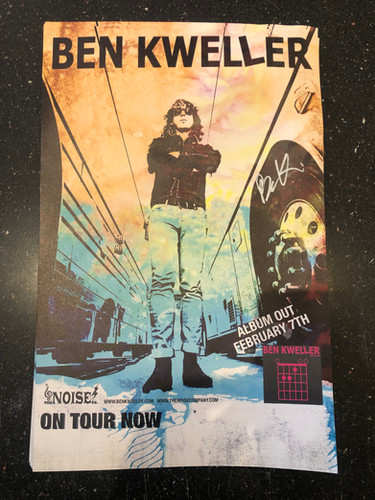 AUTOGRAPHED Ben Kweller Poster | Looney Tunes Records