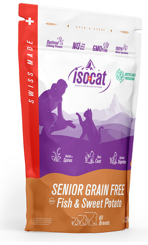 Iso-Cat Senior Grain Free Fish & Potato - All Breeds | Pet_Food_Natural