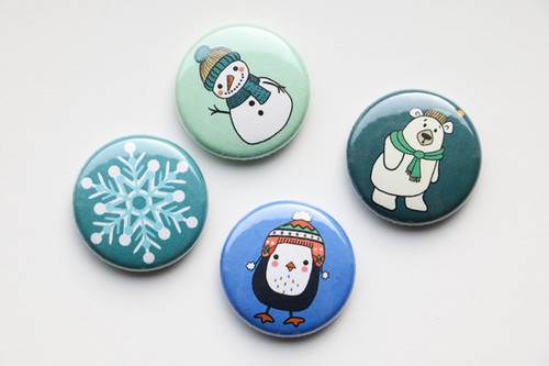Winter Fun Pack (4 Buttons)