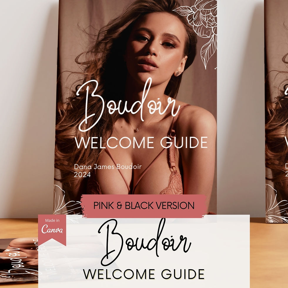 Using Canva to Create Beautiful Client Welcome Guides for Boudoir Photography
