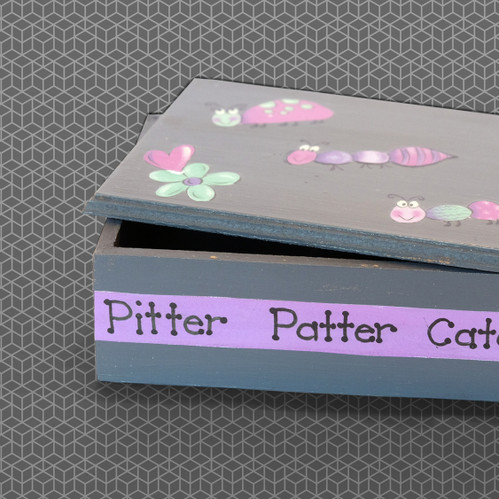 Grey Decoupage Rectangular Box Kit | Heritage