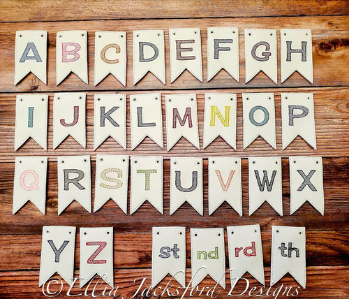 ITH Miniature Banner Embroidery Design SET | Ellia Jacksford