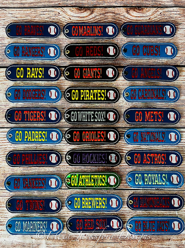 Team Names Keyfob Embroidery Design BUNDLE | Ellia Jacksford
