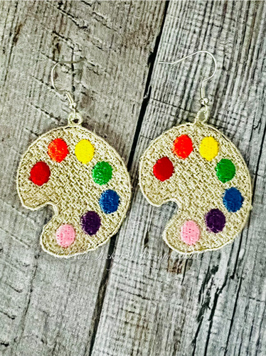 FSL Paint Earring Embroidery Design | Ellia Jacksford