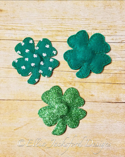 ITH Shamrock Magnet Embroidery Design | Ellia Jacksford