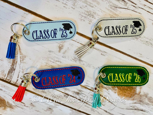 Class of 2023-2026 Keyfob Embroidery Design SET | Ellia Jacksford