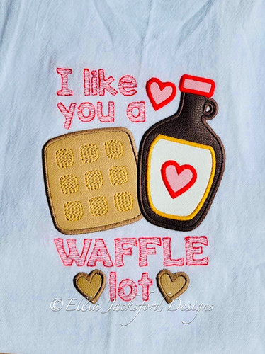 Waffle Lot Embroidery Design 3 SIZES | Ellia Jacksford