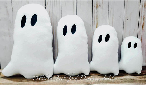 Ghost Stuffie Embroidery Design 4 SIZES | Ellia Jacksford
