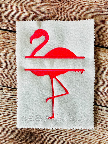 Flamingo Name Frame Embroidery Design 3 SIZES | Ellia Jacksford