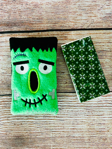 Frankenstein Tissue Holder Embroidery Design | Ellia Jacksford