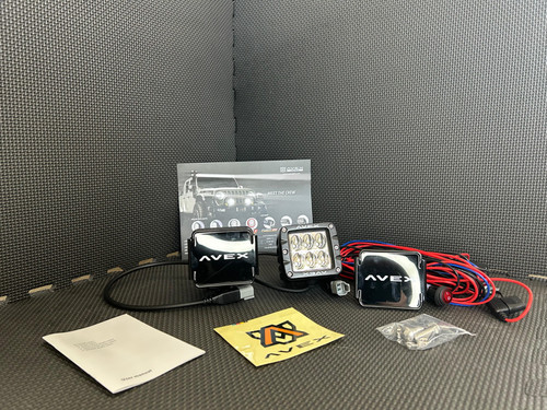 3" 30W LED Work Light Beam Pattern :Driving Beam (Pair) | Avex 2.0 Bustards