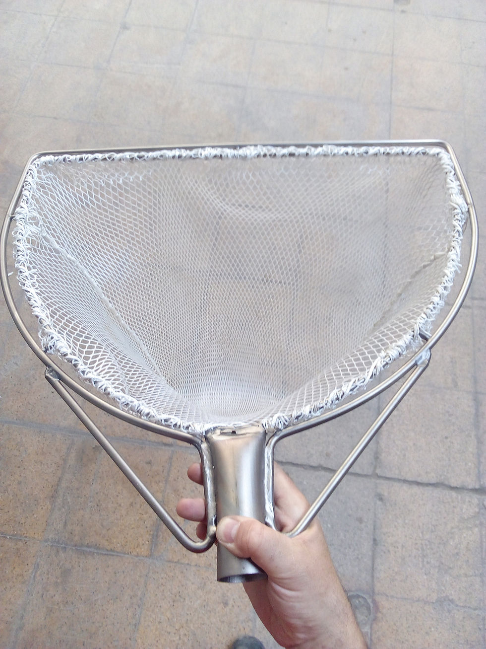 Epuisette Professionnelle forme en D de 60 cm | Filet de Pêche
