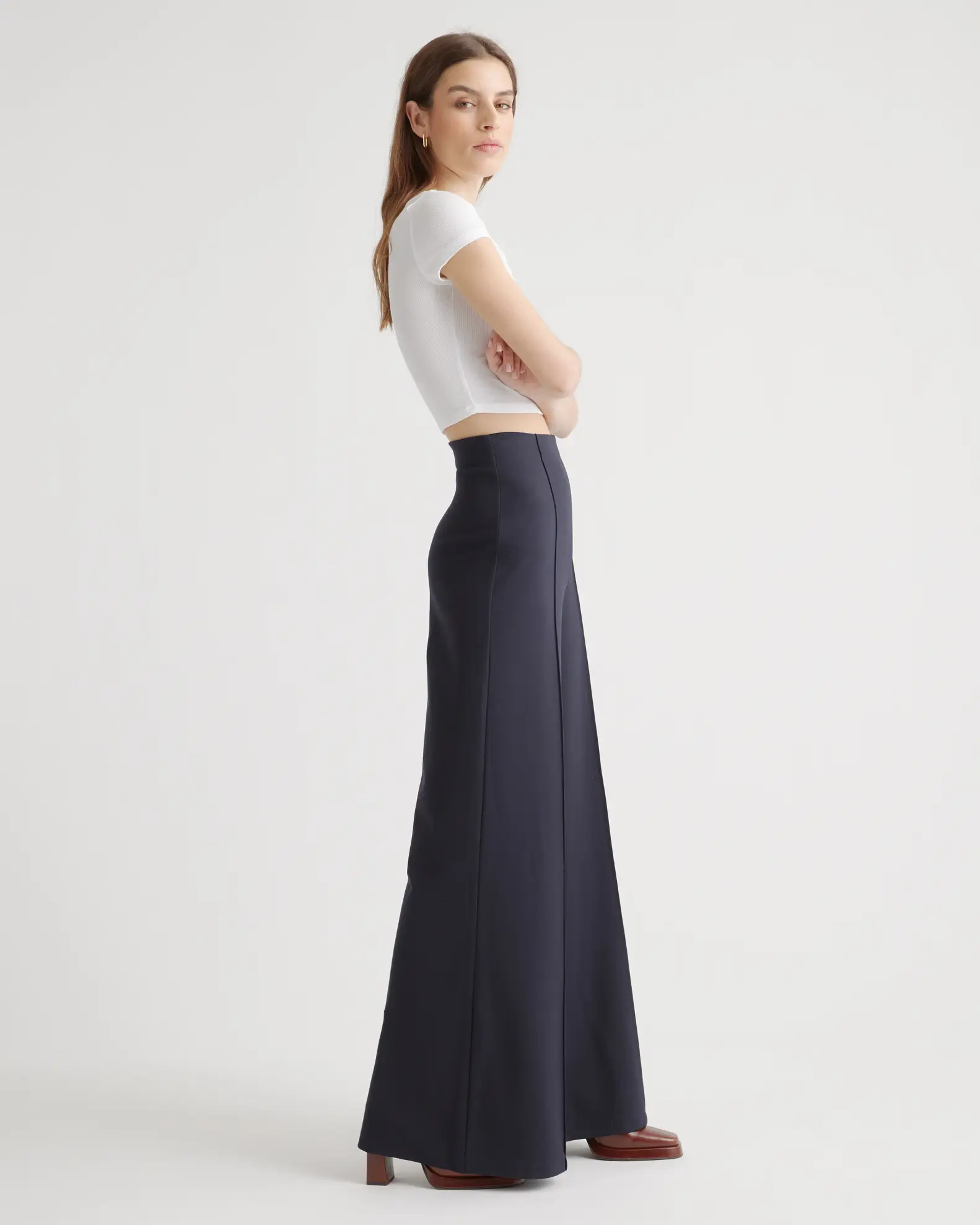 SLOAN Wide Leg Ponte Pant | apres