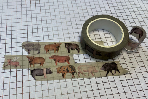 Julia K Washi Tape - Pig Breeds | The Colour Cave