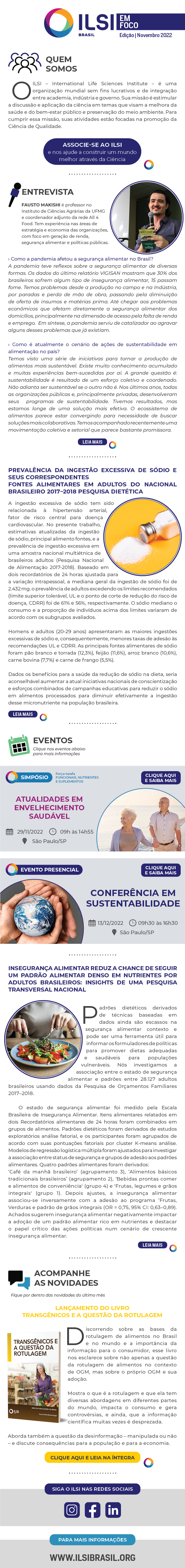 ILSI em foco – novembro 2022 – ILSI Brasil