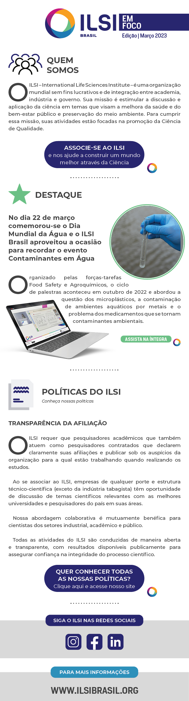 ILSI em Foco – Março 2023 – ILSI Brasil
