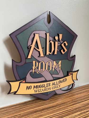 Harry Potter of Hogwarts - Slytherin House children's themed door sign ...